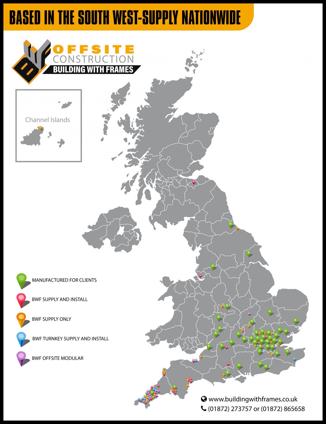 Building with Frames Distribution Map | Building with Frames